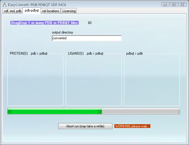 Converting between molecule formats - how to work with pdb, sdf, smiles, pdbqt